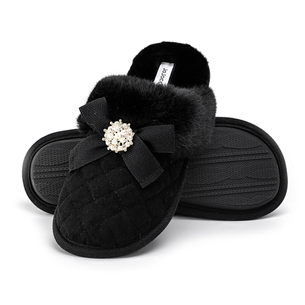 Classic Microsuede Chocolate Lady’s Cozy Fuzzy Closed-toe Relaxing ...